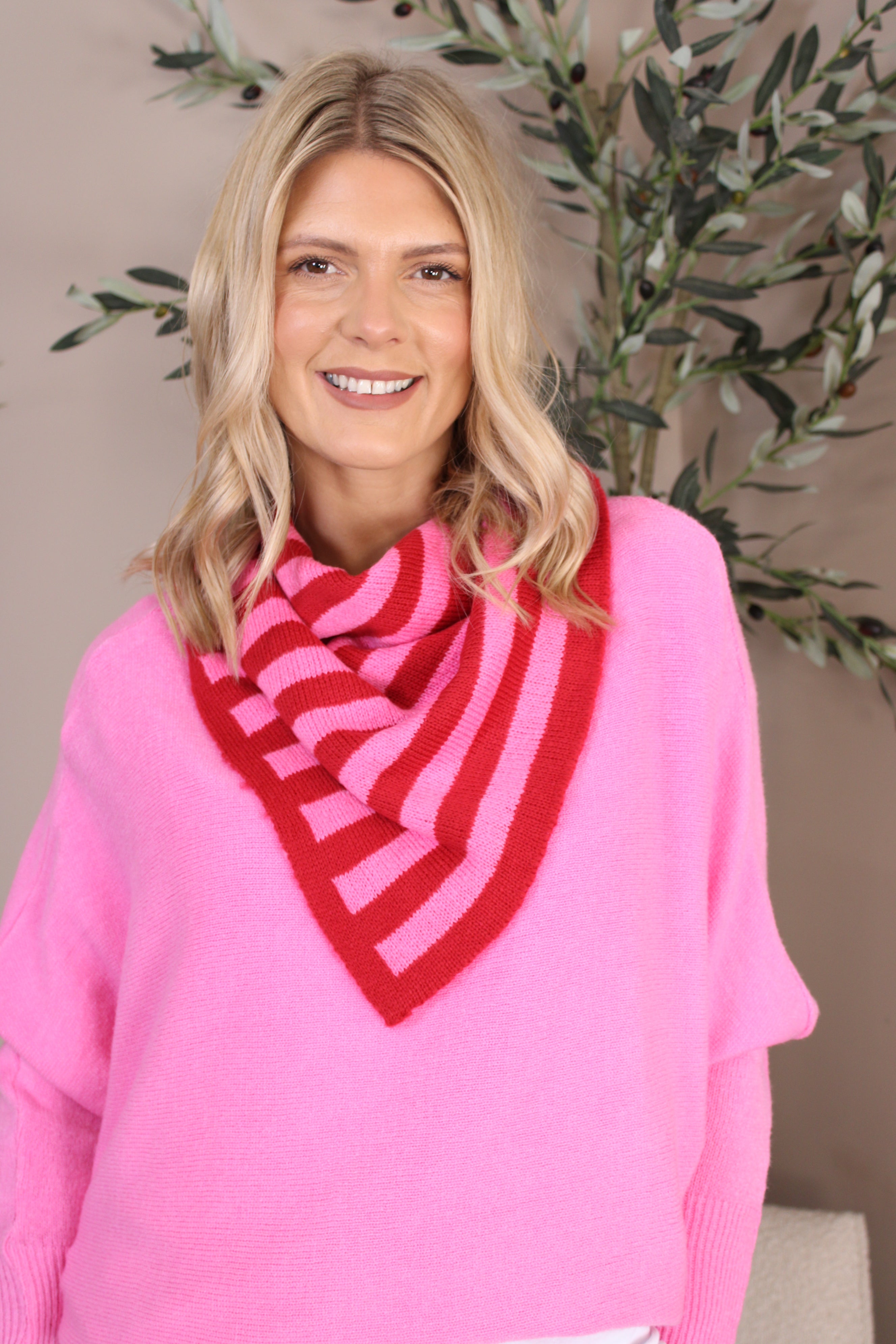 Breton Striped Triangle Scarf – White Ribbon Boutique